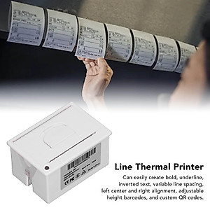 Embedded Thermal Receipt Printer 58mm Micro Thermal Label Printer with Paper Support USB and TTL Serial Port 5 to 9V