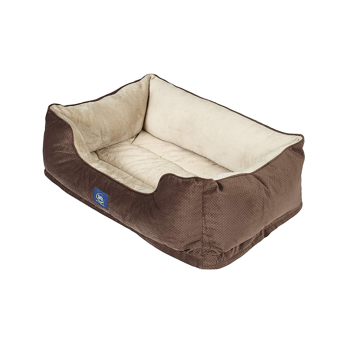 Serta Ortho Cuddler Pet Bed, Mocha