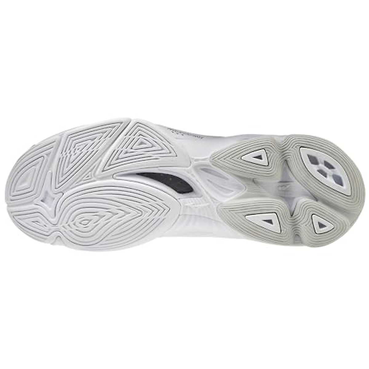 Mizuno Women's Wave Lightning Neo Volleyball Shoe, White-Grey, 12.5