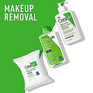 CeraVe Makeup Removing Cleanser Cloths, Wipes to Remove Dirt, Oil, & Waterproof Eye & Face Makeup, Fragrance Free, 25 Count (Pack of 3)