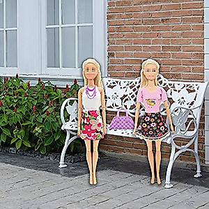 SOTOGO 110 Pieces Doll Clothes and Accessories for 11.5 Inch Girl Doll Different Occasions Include 20 Pieces Handmade Doll Outfits Fashion Doll Dresses Party Doll Gowns and 90 Pieces Doll Accessories