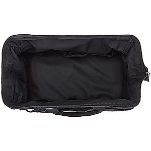 Amazon Basics Durable Wear-Resistant Base, Tool Large Standard Bag with Strap, 16 Inch, Black & Grey