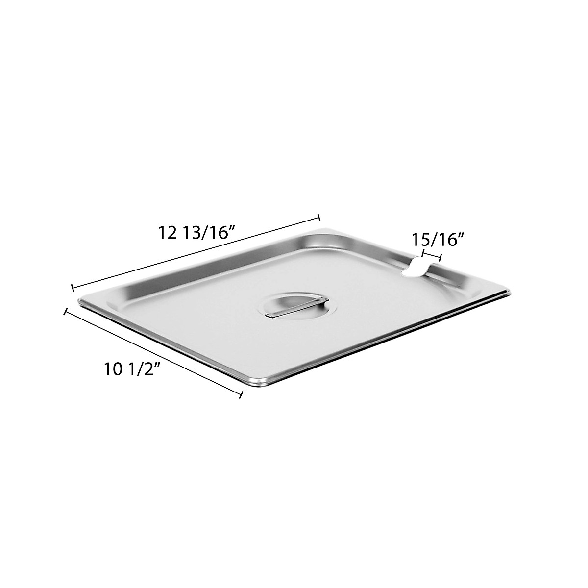 Thunder Group half size solid cover for steam pans, comes in each