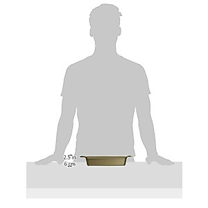 Rachael Ray Cucina Nonstick Baking Pan / Nonstick Cake Pan, Square - 9 Inch, Brown