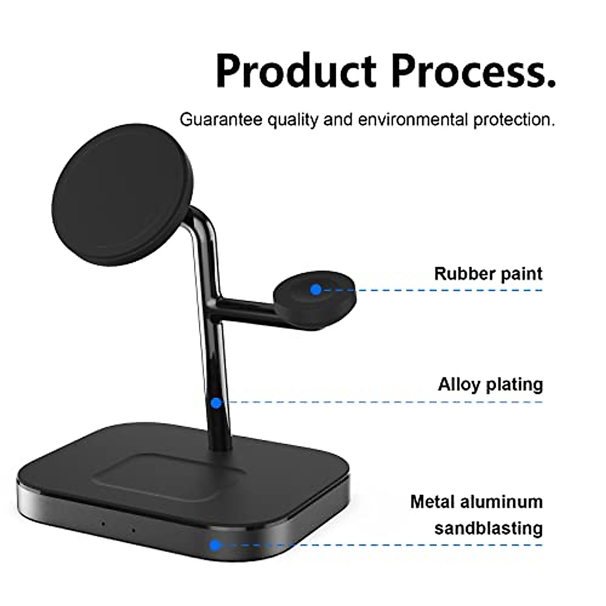 Wireless Charger, Boaraino Magnetic 3 in 1 Wireless Charging Station Compatible with iPhone 14/14 Max/14 Pro/14 Pro Max/iPhone 13/12 Series, Apple Watch 8/SE2/7/6/SE/5/4/3, AirPods 2/3/Pro