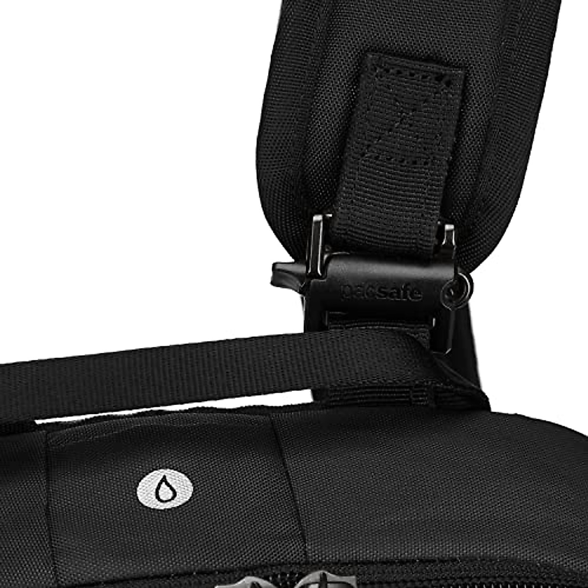 Pacsafe Vibe 20L Security & Anti-Theft Daypack - Slash Proof & Lockable, Black