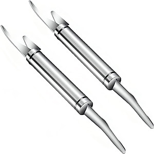 xianNv 5 in 1 Multifunctional Shrimp Line Fish Maw Knife, Stainless Steel Shrimp Deveiner Tool, Multipurpose Shrimp Peeler, Fish Scale Knife for Home Kitchen (Size : 2Pcs)