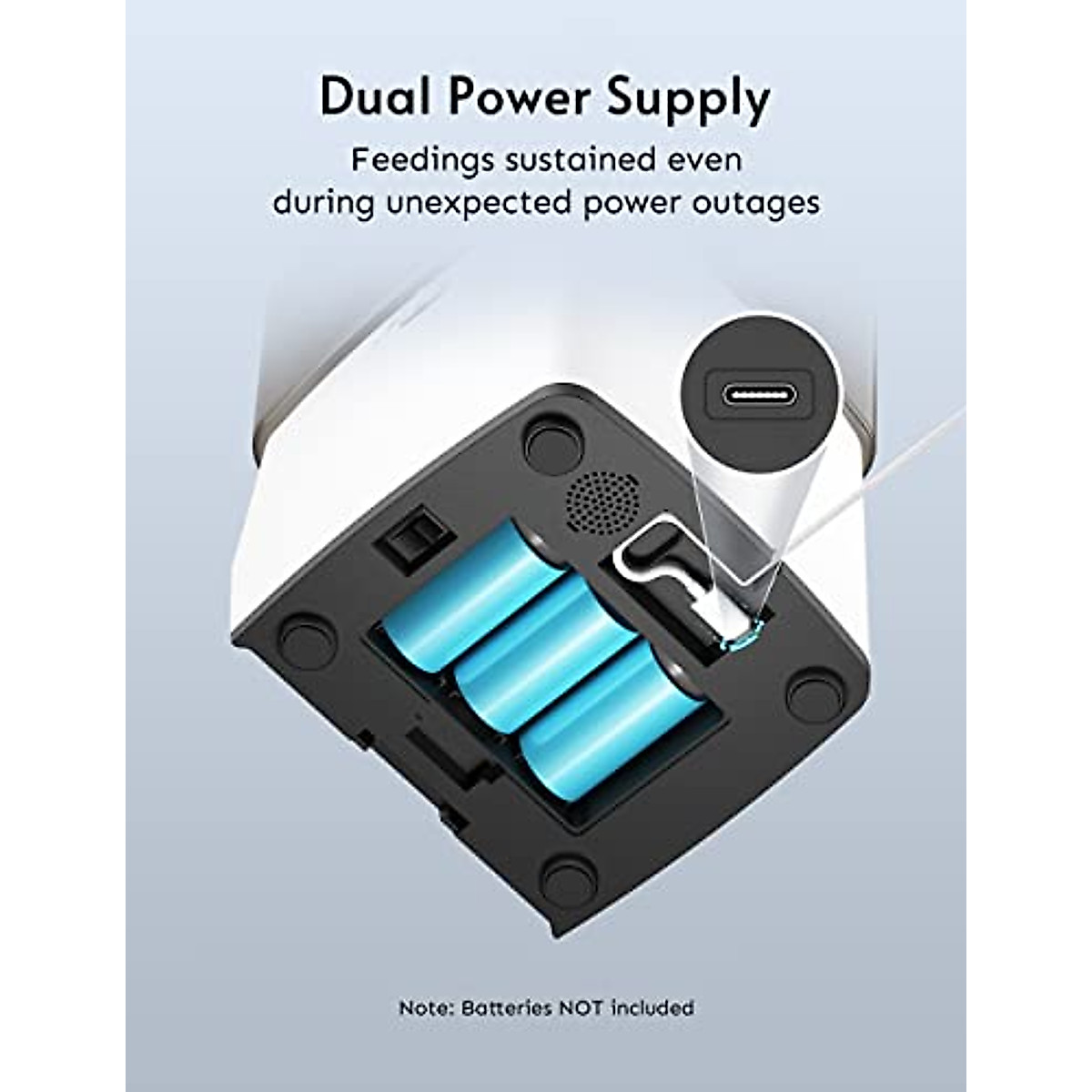 WUIPET Elevated Automatic Cat Feeders - WiFi Enabled Smart Pet Feeder with APP Control for Cats and Dogs - 17 Cups Height Adjustable Pet Dry Food Dispenser with Voice Recorder Up to 10 Meals Per Day