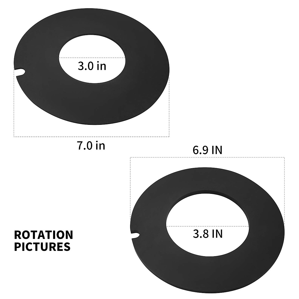 Sikawai 385316140 385311462 RV Toilet Flush Seal Replacement Kit Toilet Rubber Ball Bowl Gasket Fits for Do-Metic Se-Aland Man-sfield Vacu-Flush Cam-per 510/510+, 2010,506/1006,1008/EcoVac 146-149