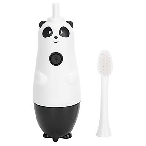 POCREATION Sonic Electric Toothbrush, Soft Bristles Tooth Brush, Panda Pattern Teeth Brush, Electric Kids Toothbrush, Oral Caring Tool for Children