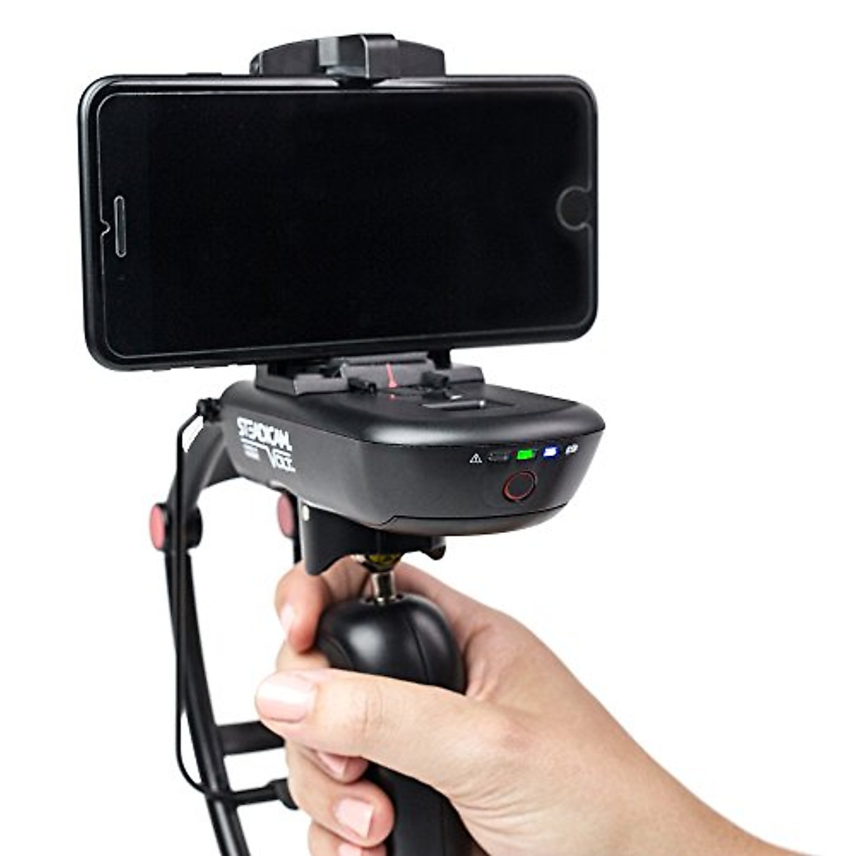 Steadicam Volt Electronic Handheld Gimbal Stabilizer for All IPhone XS, XS Max & XR, All Samsung S9/S9+ & GoPro Hero, Black, compact