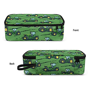 AQYAPTOIY Boys Pencil Pouch Cartoon Tractor Pencil Case for Kids Large Capacity Pencil Container for 3-16 Years Children Pencil Bag with Double Zipper Pen Box for Students Back to School Gifts