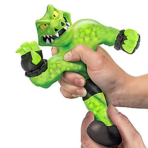 Heroes of Goo Jit Zu - 2 Pack of Glow in The Dark Action Figures, Thrash Vs Rockjaw