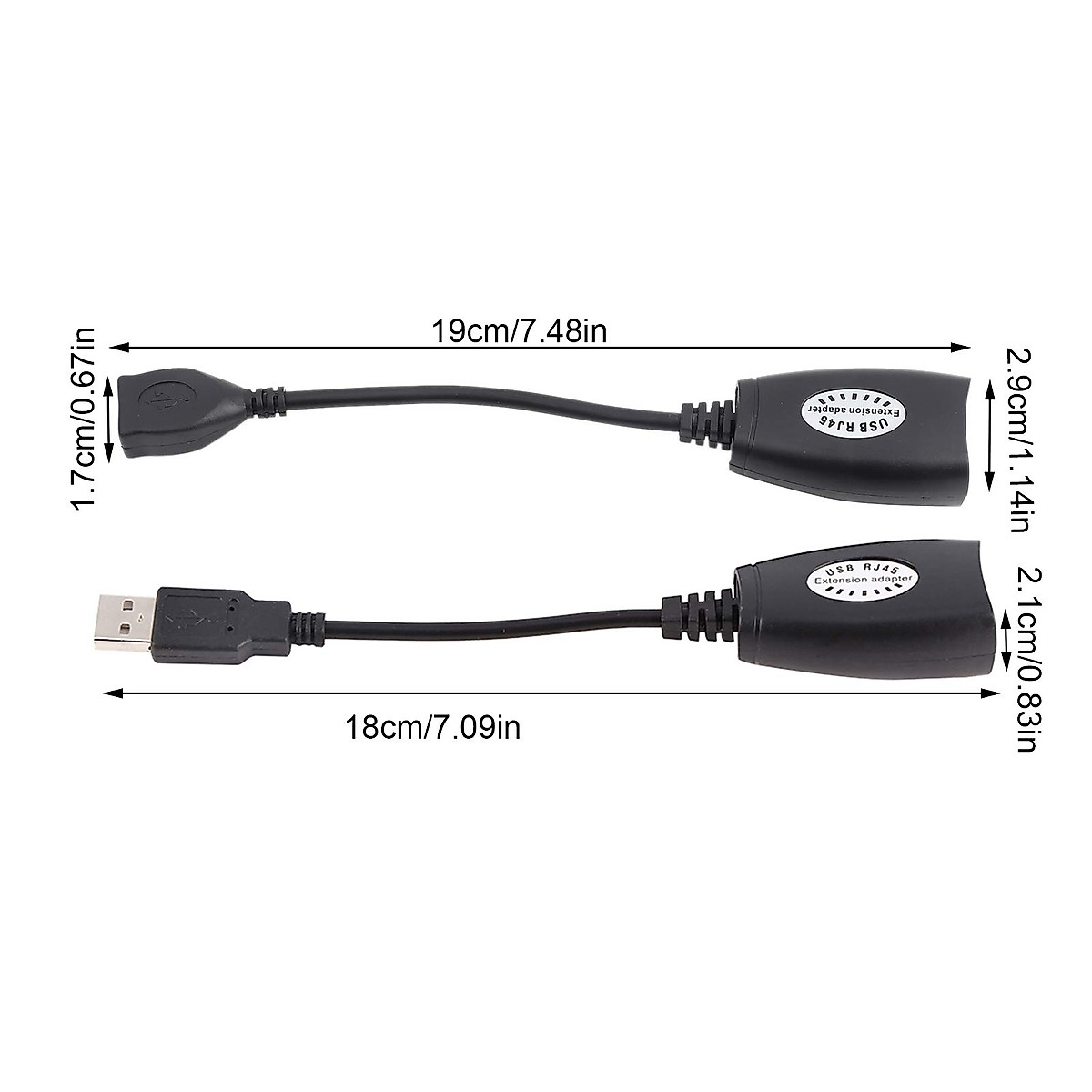 USB 2.0 to RJ45 Network Cable Adapter, Ethernet Extension Extender Network Adapter Cable Wired LAN for Cat5/RJ45/Cat6 Patch Cord