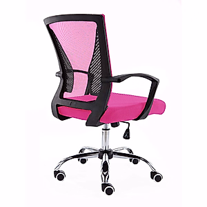 Modern Home ZUNA-BKPINK Office Chair, Black/Pink