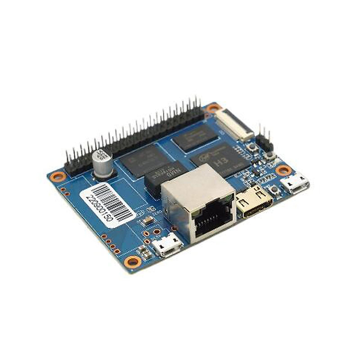 Banana Pi BPI-P2 Zero Allwinner H3 Single Board Computer with Quad-core Cortex-A7 CPU Mali400MP2 GPU Onboard 512MB DDR 3 SDRAM 8GB eMMC 100M LAN for IoT Development Support Android Linux