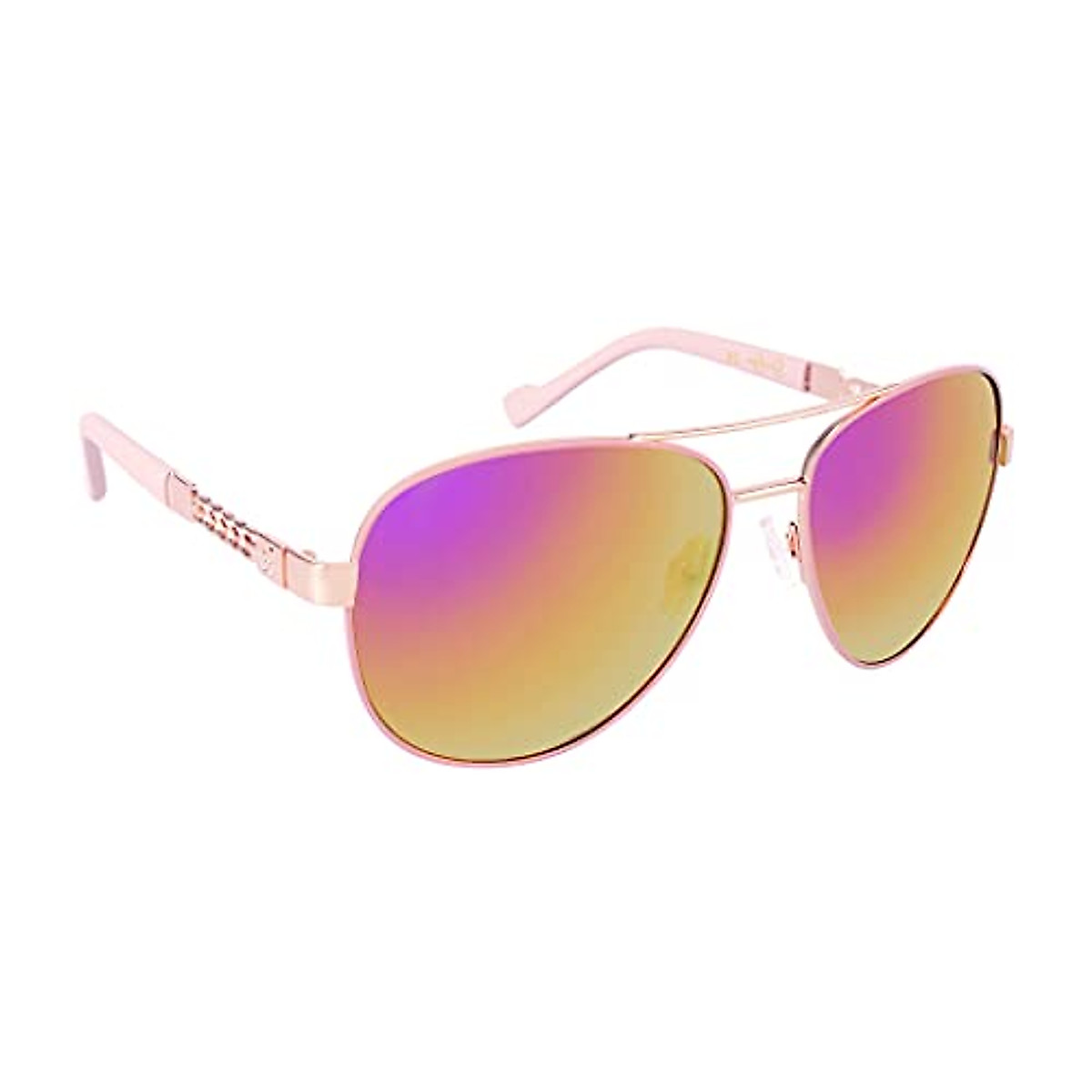 Jessica Simpson Women's J5359 Fashionable Metal Aviator Pilot Sunglasses with UV400 Protection - Glamorous Sunglasses for Women, 60mm