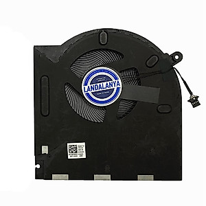 Landalanya Replacement CPU and GPU Cooling Fan for Dell Alienware M17 R3 R4 0H5TYJ 0CNV63 DC28000ROSL EG50061S1-1C010-S9A K13087 DC28000RNSL EG50061S1-C060-S9A K13089 DFS240012BK0T DFSCK324162A2K 12V