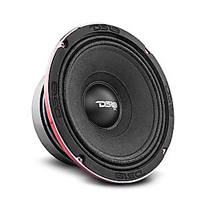 DS18 PRO-EXL84 Loudspeaker - 8", Midrange, Red Aluminum Basket, 800W Max, 400W RMS, 4 Ohms, Ferrite Magnet - for The People Who Live and Breathe Car Audio (1 Speaker)