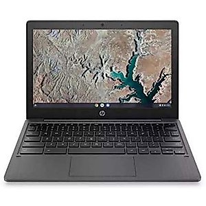 HP Chromebook 11-inch HD Laptop, MediaTek MT8183, MediaTek Integrated Graphics, 4 GB RAM, 32 GB eMMC Storage, Chrome OS (Gray)