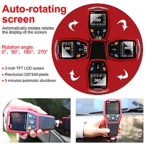 UNI-T UT343D Digital Coating Thickness Gauge Meter Tester Range 0 to 1250um with USB Data Function