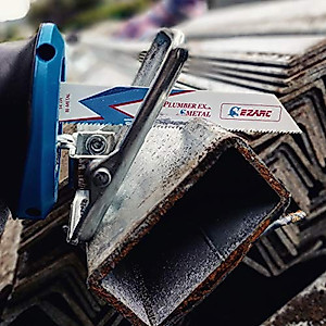 EZARC 10-Piece Reciprocating Saw Blade Set, M42 Bi-Metal Demolition Sawzall Blade Set, Metal & Wood Cutting Saw Blades