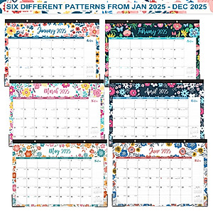 2025 Desk Calendar - Jan 2025 - Dec 2025, Large Monthly Desk Calendar 12 Months, 17" x 12", Desk Pad, Large Ruled Blocks, To-do List & Notes, Best Desk/Wall Calendar 2025 for Planning or Organizing