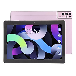 Vikye 10.1 Inch Tablet withEarphones,12 5G WiFi 4GB RAM 64GB ROM 1920x1200 Full HD Incell Touchscreen, Dual 8MP 13MP Cameras, USB Type C Port (US Plug)