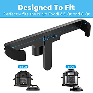 Lid Stand Lid Holder Accessories Compatible with Ninja Foodi Pressure Cooker and Air Fryer 6.5 Quart and 8 Quart, By Sicheer