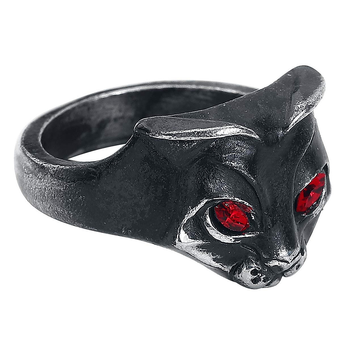 Alchemy Gothic Feline Fantasy Egyptian Cat Warrior Bastet Goddess Ring - Size N/7