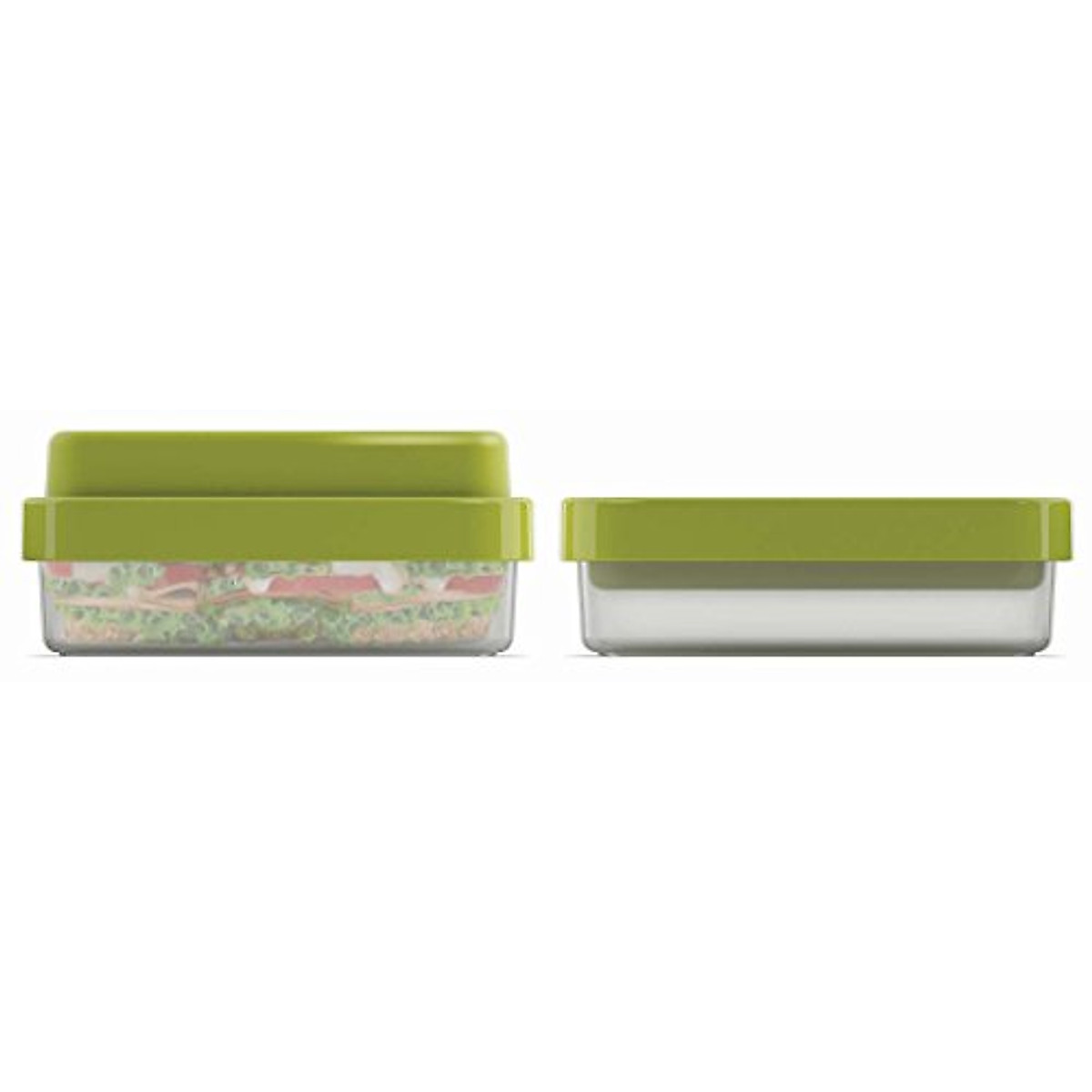 Joseph Joseph 81031 GoEat Compact 2-in-1 Lunch Box, Green