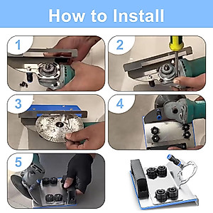 45 Degree Tile Chamfering Tool, Angle Grinder Stand for Tile 45° Chamfer Cutting, 100-Type Universal Angle Grinder Bracket Adjustable Angle Grinding Fixed Holder