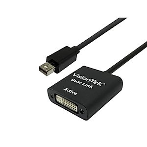 VisionTek Mini DisplayPort to Dual Link DVI-D Active Adapter (M/F) - 900640