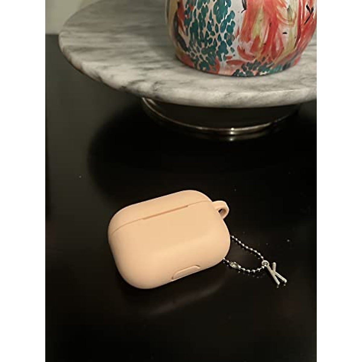 Crescent City Collection Cup Jewelry for Tumbler Handle with Custom Pouch, Letter Initial Charm with Removable Ball Bead Chain, Stanley Tumbler Accessories, G