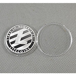 Silver Plated Commemorative Litecoin Collectible Iron Miner Coin - One Item w/Random Color and Design