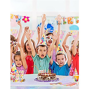 Iridescence Plastic Table Cloths for Parties 2 Pack Disposable Rectangle Holographic Foil Party Wedding Christmas Birthday Party Decorations with 2 Pack Star Garland Party Decorations Banner (Laser)