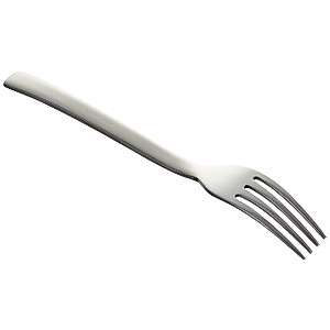 Alessi "Ovale" Mirror Polished Dessert Forks in 18/10 Stainless Steel (Set of 6), Silver