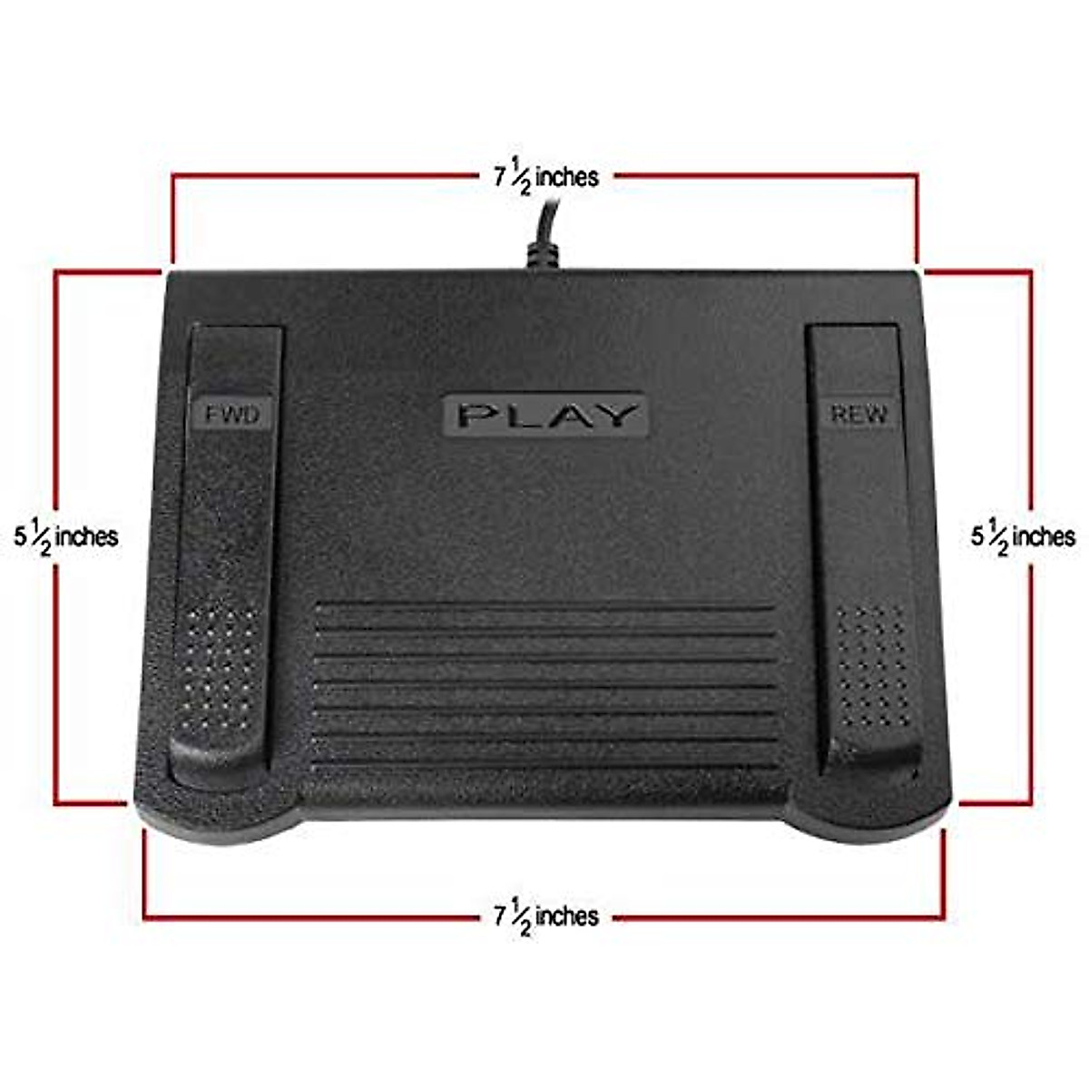 Transcription Foot Pedal for use with Express Scribe for Windows or Mac Transcription Software