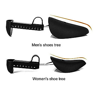VASANA 2 Pairs Adjustable Shoe Tree Practical Shoe Stretcher Plastic Shoe Shaper Boot Holder Portable Shoe Support Keeper for Men
