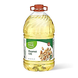 Amazon Fresh, Peanut Oil, 128 Fl Oz (Previously Happy Belly, Packaging May Vary)