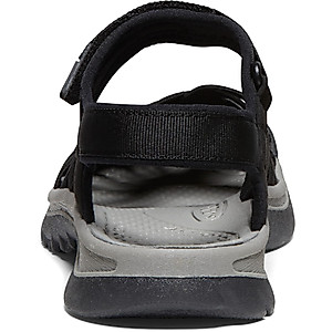 KEEN Women's Rose Casual Closed Toe Sandals, Black/Neutral Gray, 8.5