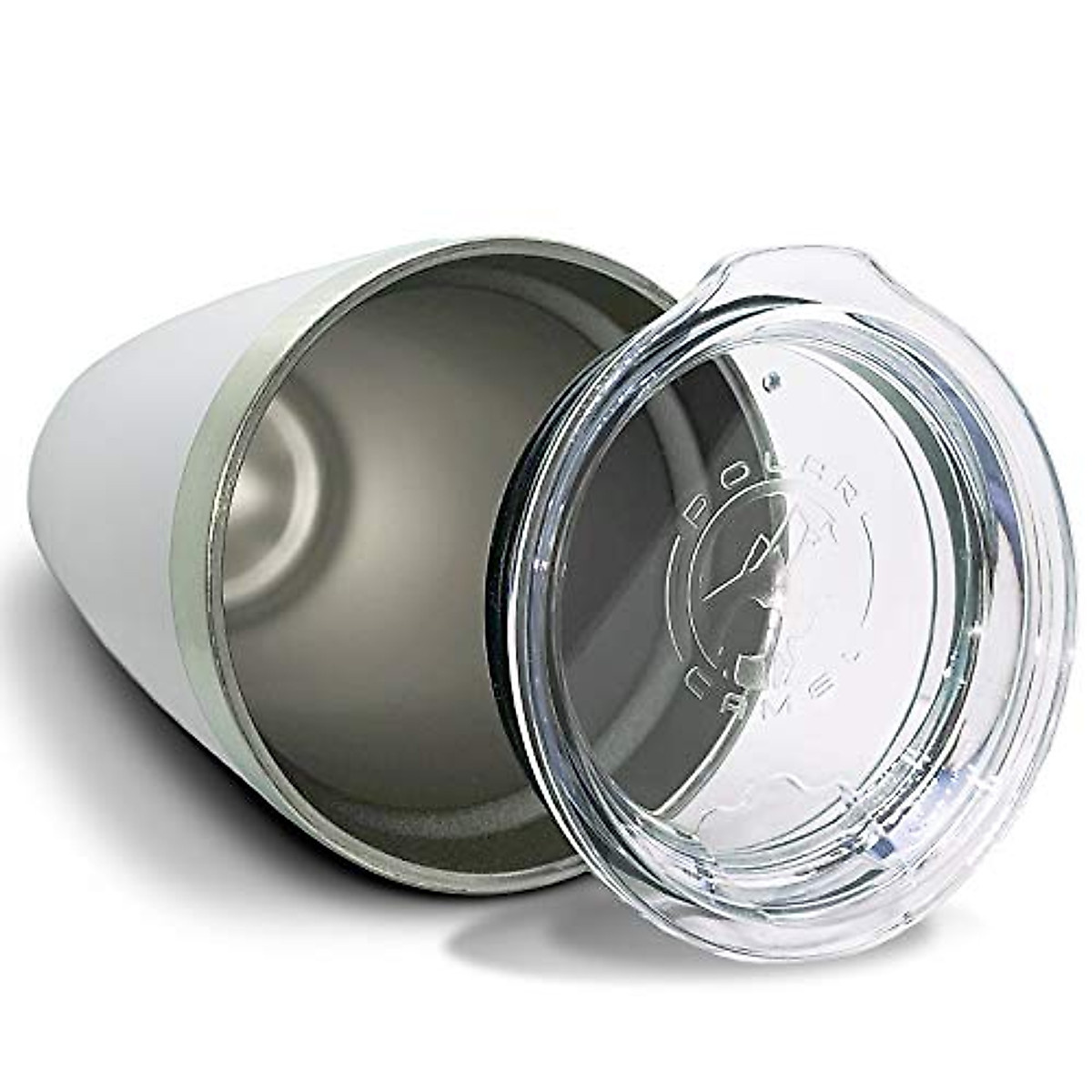 LaserGram 20oz Vacuum Insulated Tumbler Mug, Mermaid, Personalized Engraving Included (White)