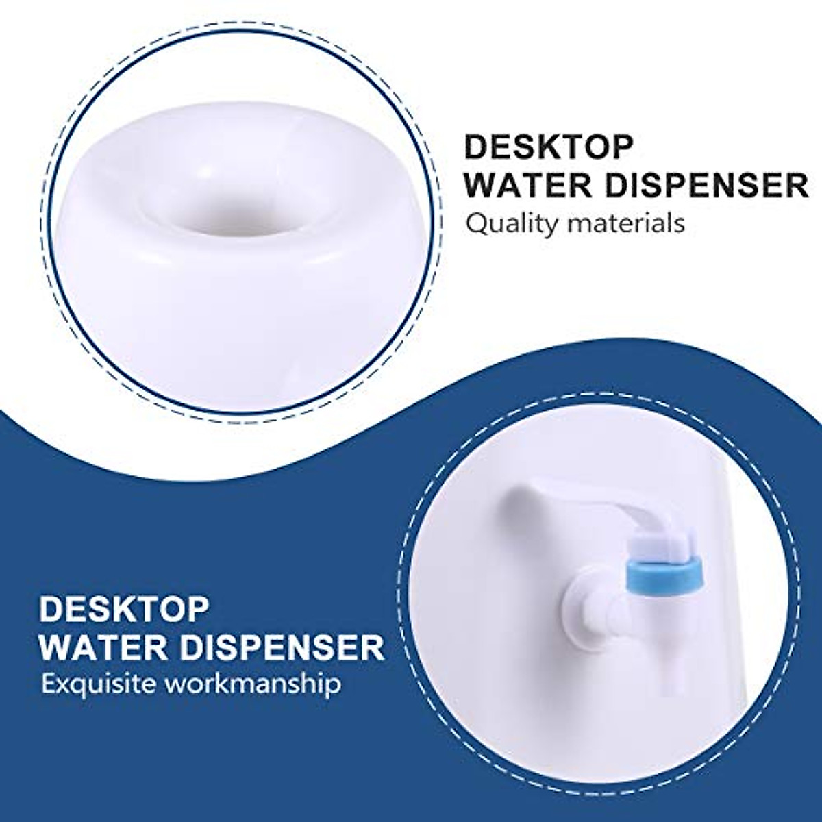 DOITOOL Hot Cold Water Dispenser Top Loading Water Dispenser Desktop Water Cooler Dispenser Hot or Cold Water Cooler Drinking Fountain Filtered Water Dispenser