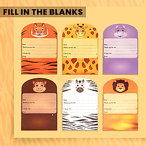 Kids Thank You Cards Fill in the Blank - 12 Fill in the Blank Thank You Cards Kids - Kids Thank You Notes - Thank You Cards with Envelopes Kids - Thank You Cards from Kids - Birthday Thank You Cards