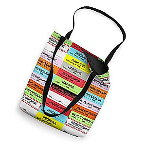 Anesthesia Labels Tote Bag