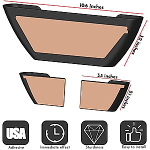 Universal Adjustable Pot Lid Holder Organizer for Cabinet - Upgraded Patented Niceyos 4 Pack Pan Lids Organizers Inside Cabinet Door Wall Mount Pots Top Rack for Kitchen Cupboard Fit 6" to 13" (Black)