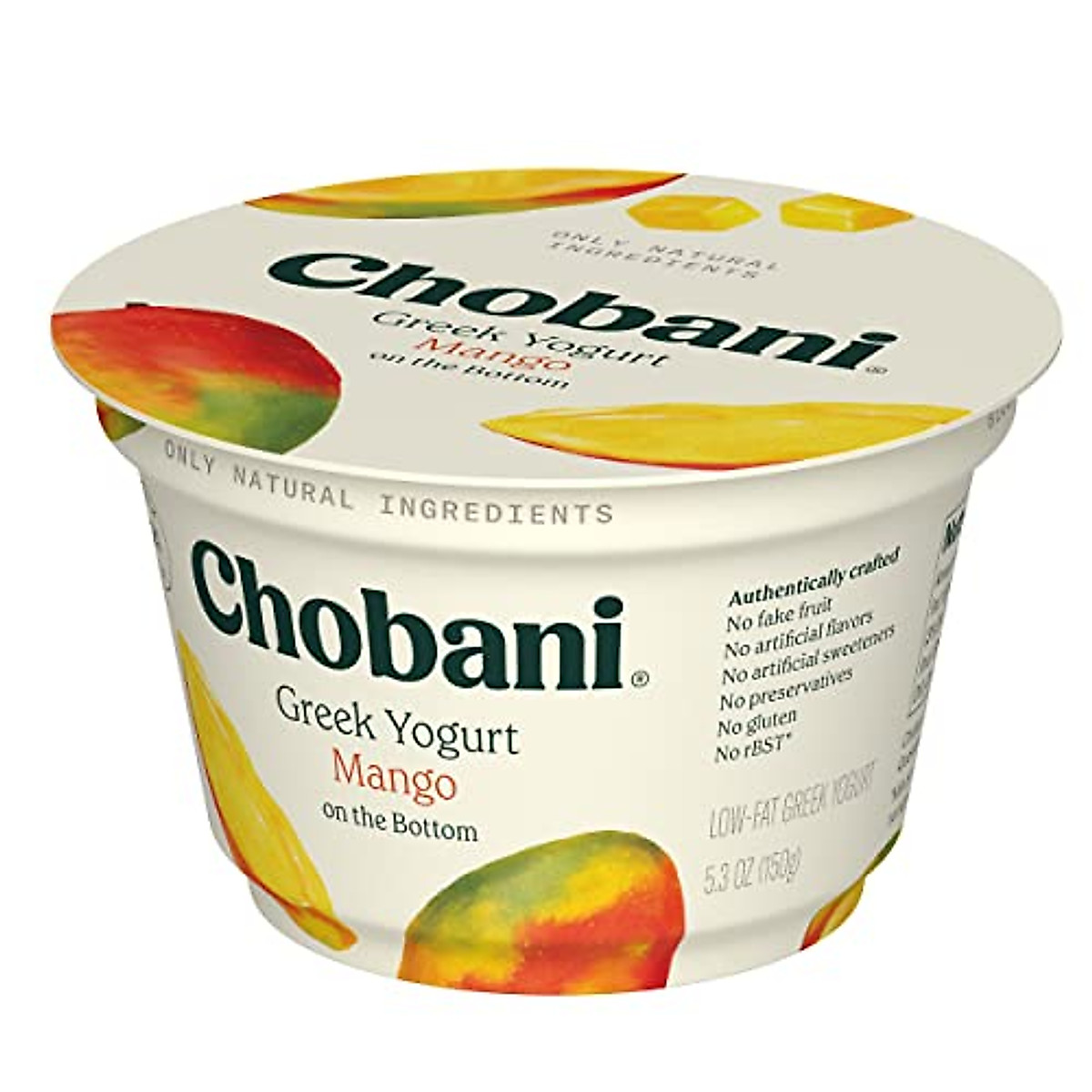 Chobani® Low-Fat Greek Yogurt Mango on the Bottom 5.3oz