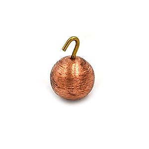 Copper Pendulum Bob with Hook, 1" (25mm) Diameter