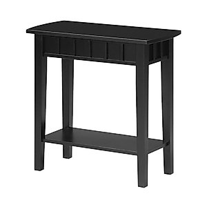 Convenience Concepts Dennis End Table with Shelf, Mahogany