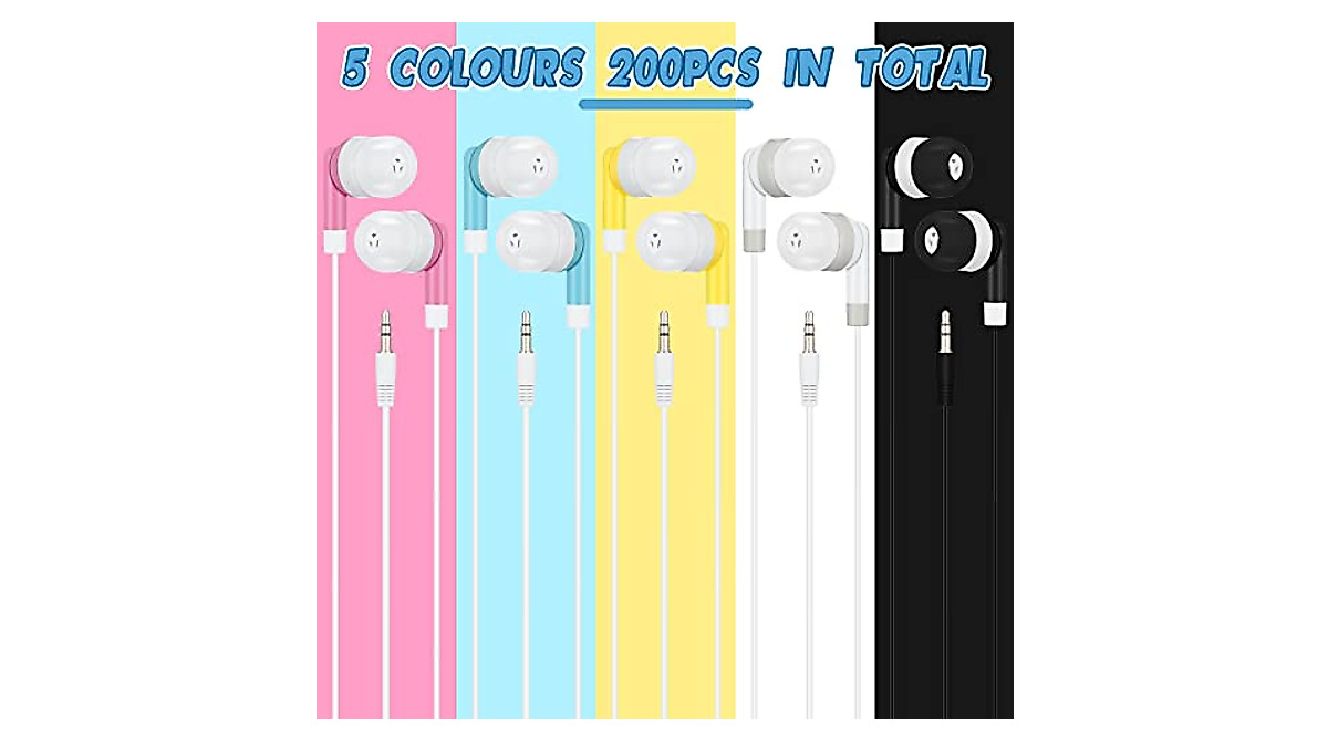 Bulk Earbuds 100 Pack for Schools & Groups | Reliable Sound & Comfort